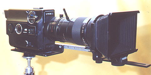 Die ZC1000 mit Kompendium an einer stabilen Eigenbau-Halterung